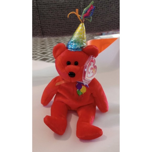 Toys | Ty Beanie Babies Happy Birthday With Balloons | Poshmark